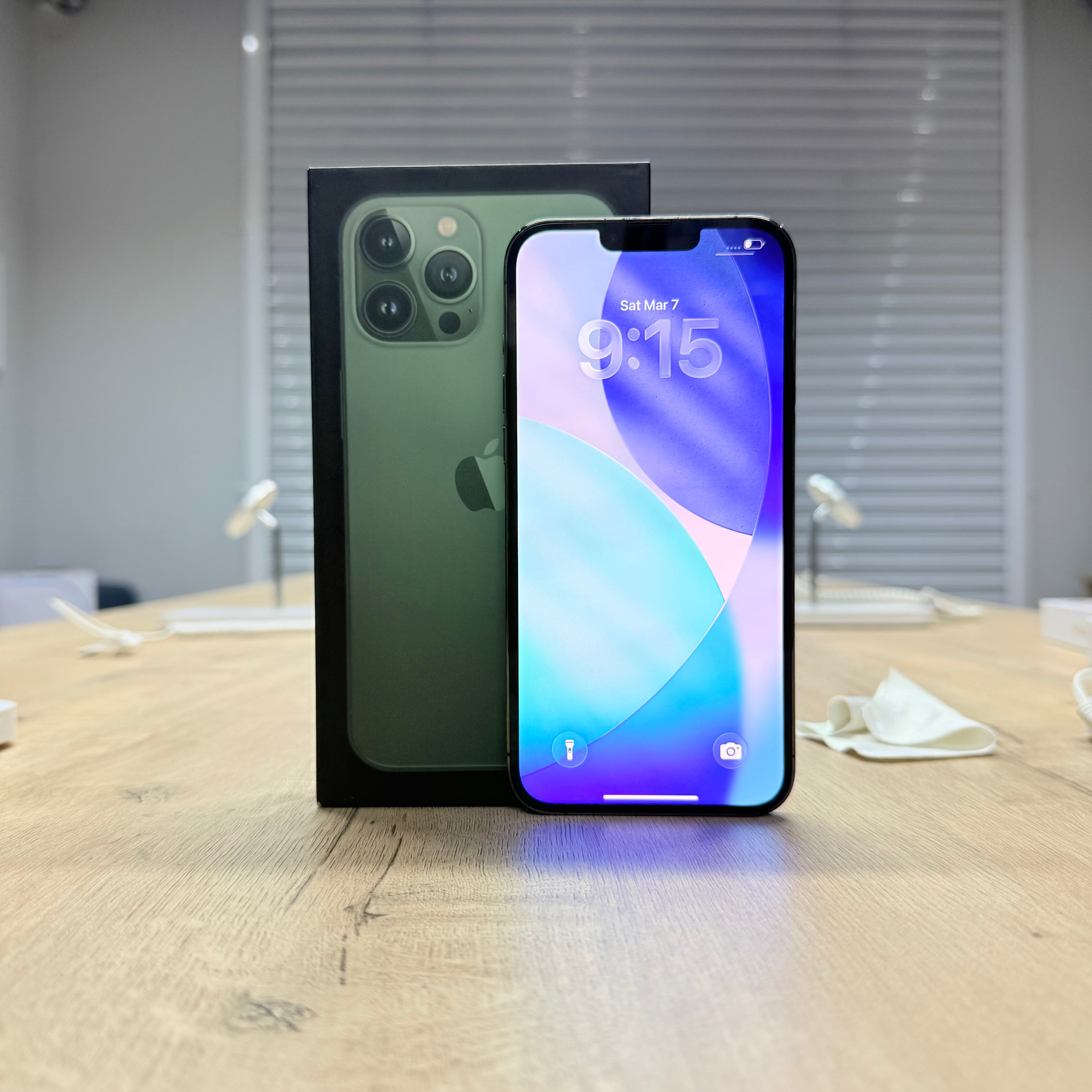 Used iPhone 13 Pro Max Alpine Green – 256GB (BH 91%): – Access Electronics
